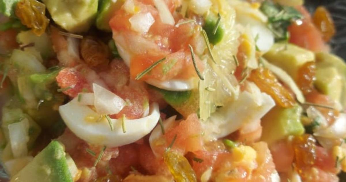 Ensalada de tomates palta huevos y cilantro - 10 recetas caseras- Cookpad