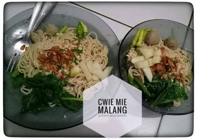 Resep Cwie mie atau mi pangsit malang oleh Ibukgendis - Cookpad