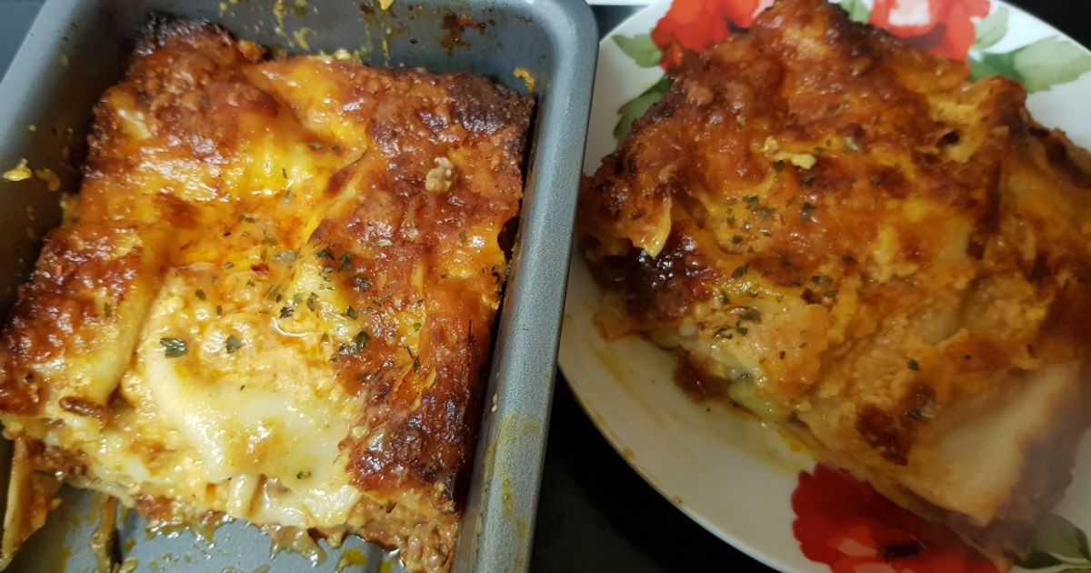 My Other Way Of Cooking Lasagne. With A Nice Crispy Top.☺ Recipe by ...