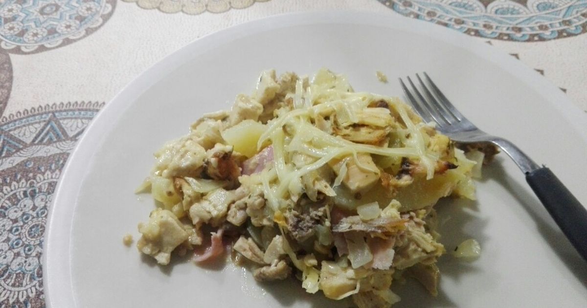 Mil Hojas De Pollo Y Papa Receta de Juan S. Valiente- Cookpad