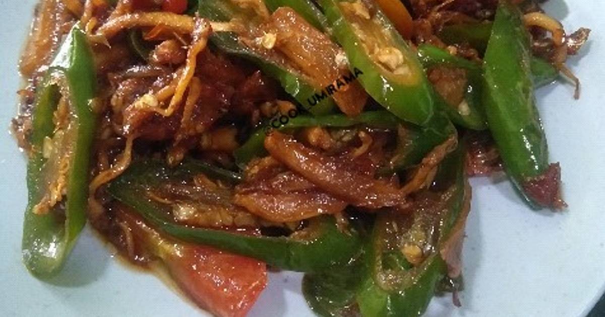 Resep Teri cabe tumis kecap oleh Umi rama - Cookpad