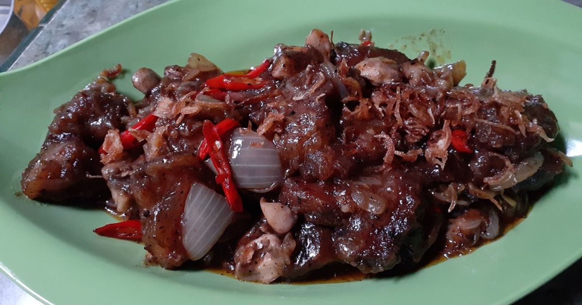 Resep Daging Jamur Lada Hitam (Saus Lada Hitam Bango) oleh ferena - Cookpad
