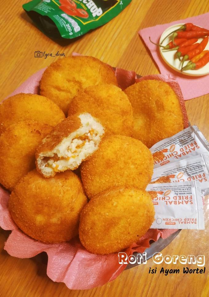 Resep Roti Goreng isi Ayam Wortel oleh Tyca Denis - Cookpad