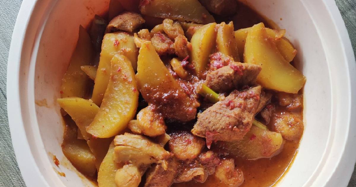 Resep Semur Kentang Tahu Udang oleh AFadilha - Cookpad