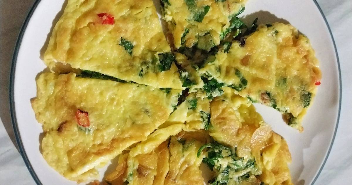 Resep Telur Dadar Bayam oleh Desriayu - Cookpad