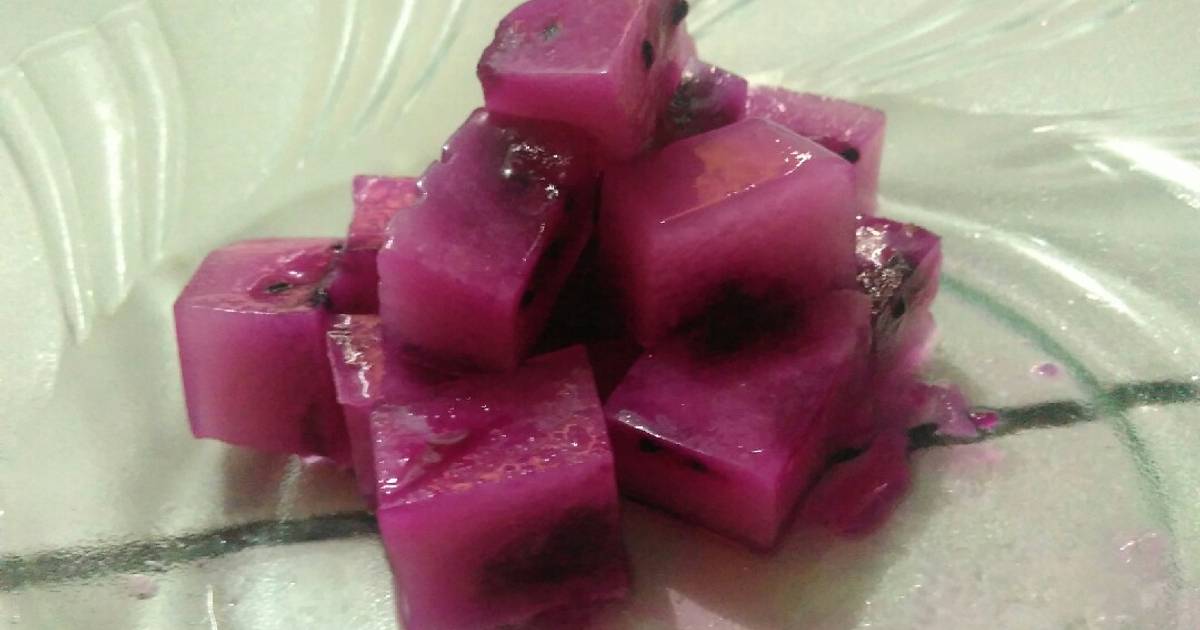 116 resep puding buah naga anggur enak dan mudah - Cookpad