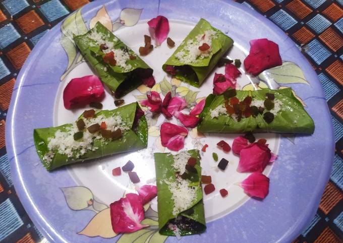 मीठा पान (mitha pan recipe in Hindi) रेसिपी बनाने की विधि in Hindi by ...