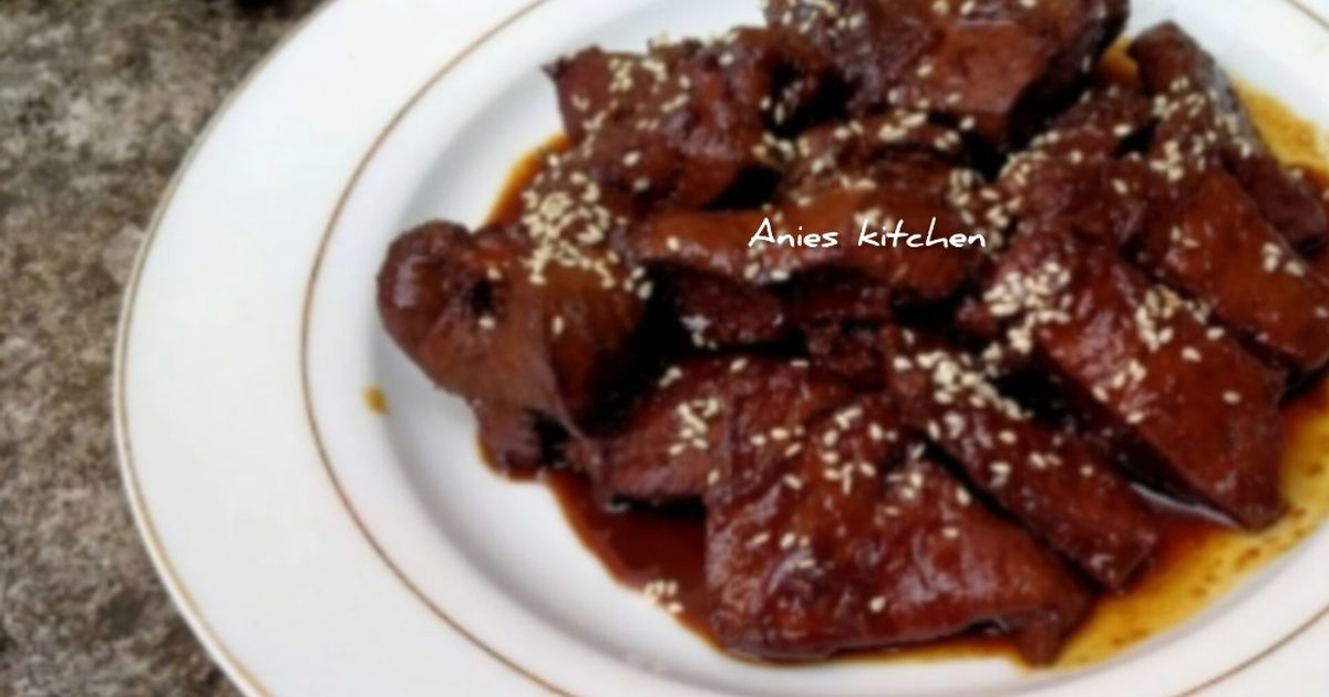 Resep Hati Sapi Bumbu Kecap oleh anisatur raehan - Cookpad