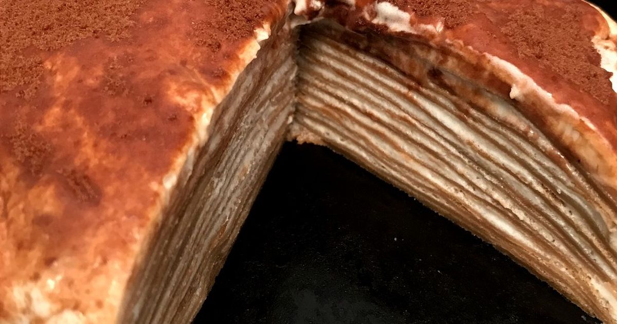 Resep mille crepes cake milo rumahan enak dan mudah - Cookpad