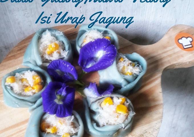 Resep Dadar Gulung Bunga Telang Isi Urap Jagung oleh Dapur NabHit - Cookpad