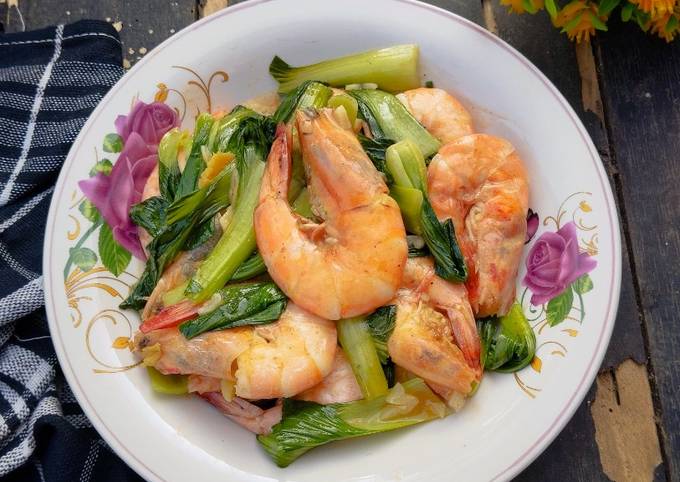 Resep Tumis Udang Pakcoy oleh Widjie Astuti - Cookpad