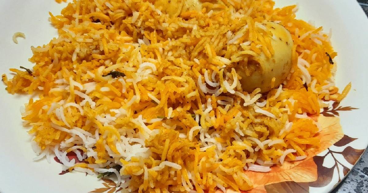 Hyderabadi Egg Dum Biryani Recipe by Divya - Cookpad