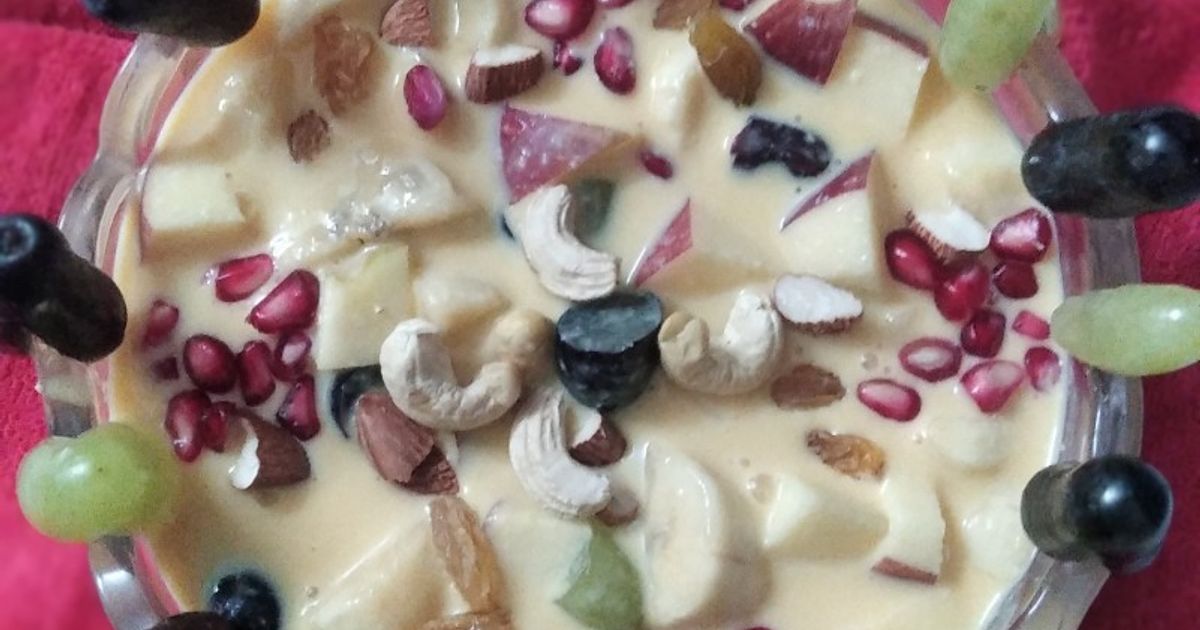 Faradi Mango Fruit🍍🍎🍓🍇 Salad Recipe by Bina Anjaria - Cookpad