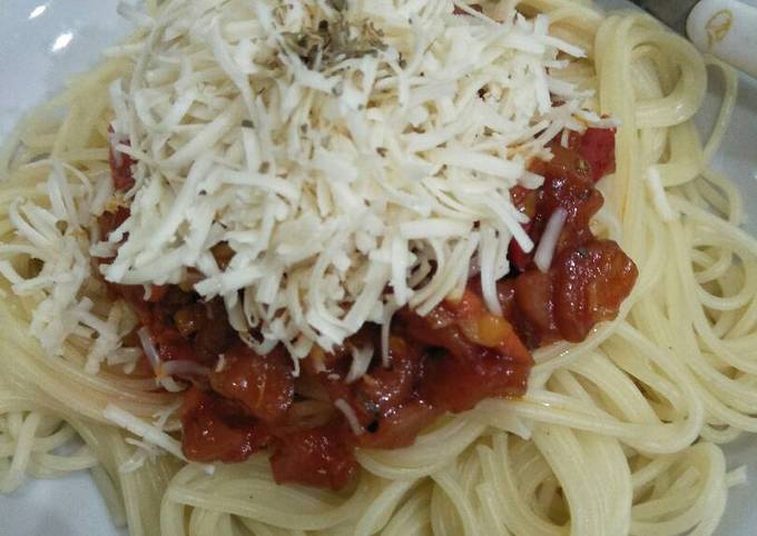 Resep Spaghetti sosis oleh abimoy - Cookpad