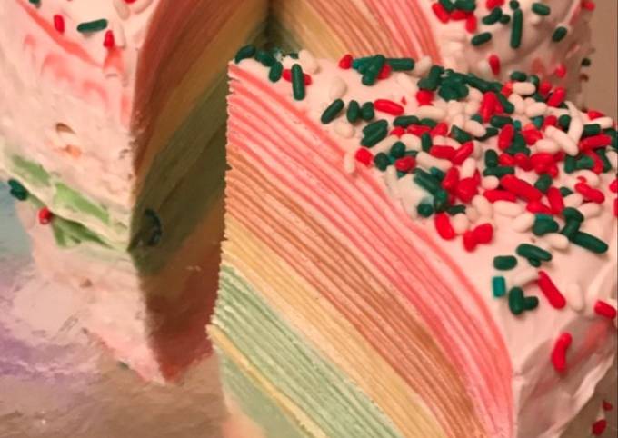 Resep Rainbow miles crepes oleh Bety Nurfia - Cookpad