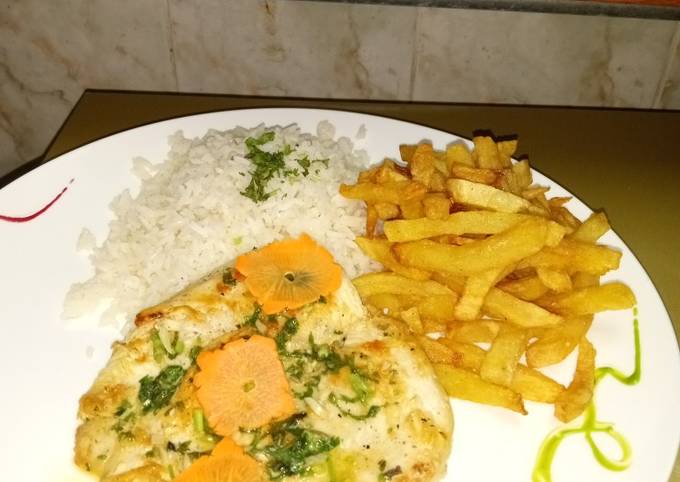 Suprema de pollo al ajillo Receta de Osias Lozano- Cookpad