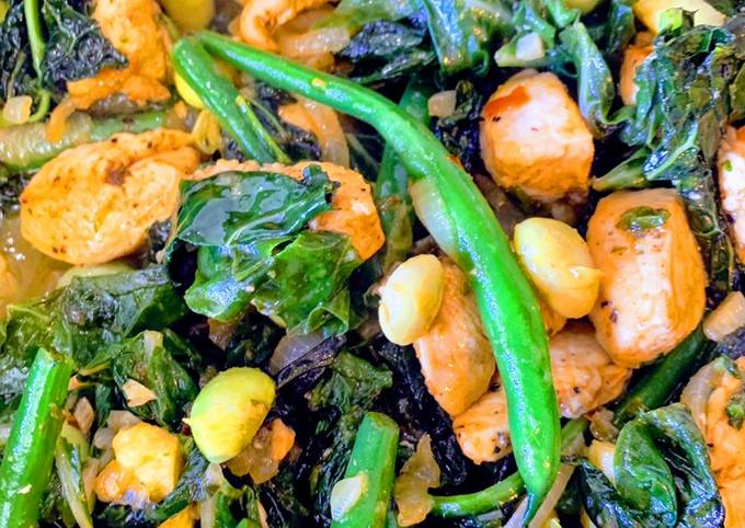 Chicken and Greens Recipe by Khets - Cookpad