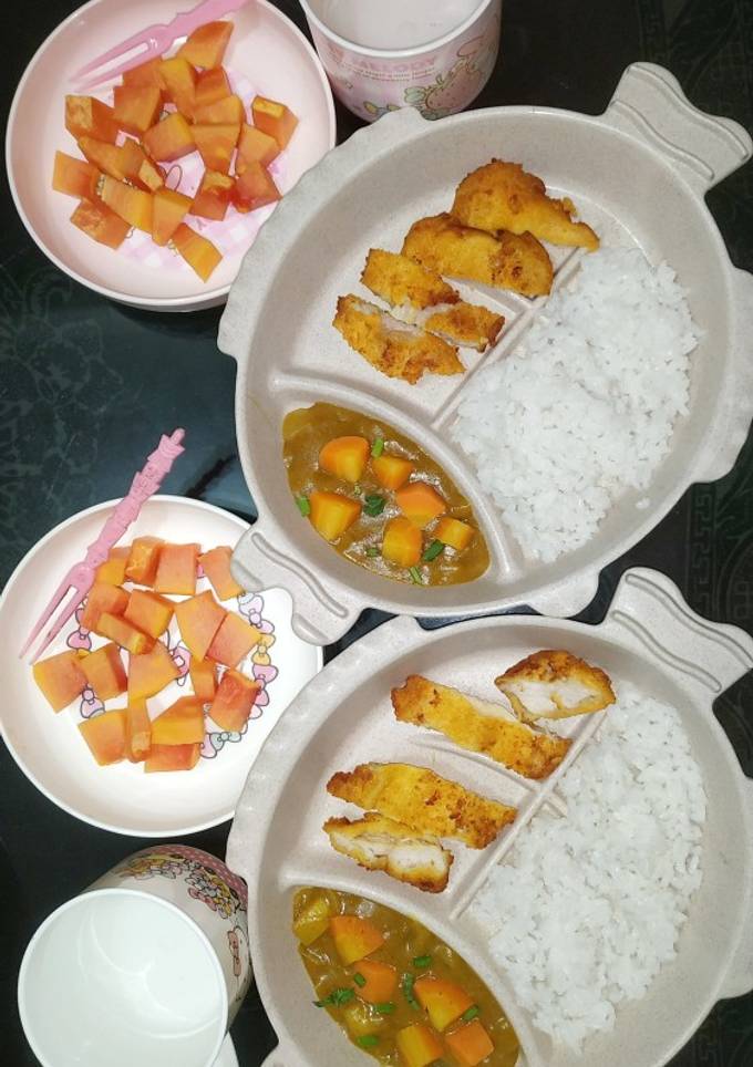 Resep Japanese Curry Chicken Katsu (Bumbu Instan Nicchi Kari Jepang ...