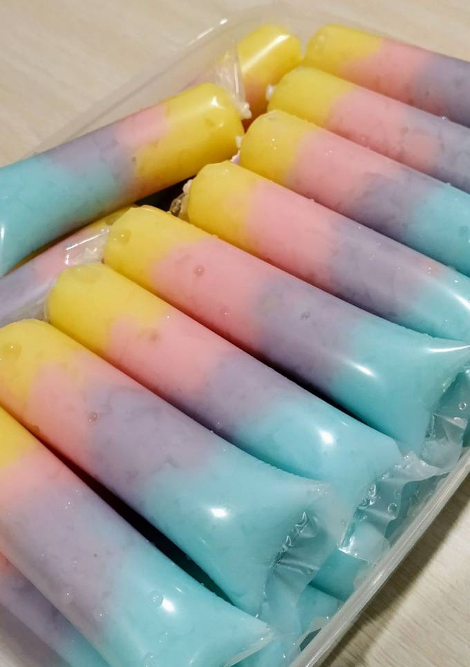 Resep Es Lilin Pelangi oleh Hera Lau - Cookpad