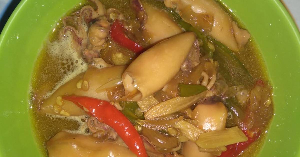 Resep Cumi-cumi Kuah Kecap Asam Pedas oleh alwaysvita - Cookpad