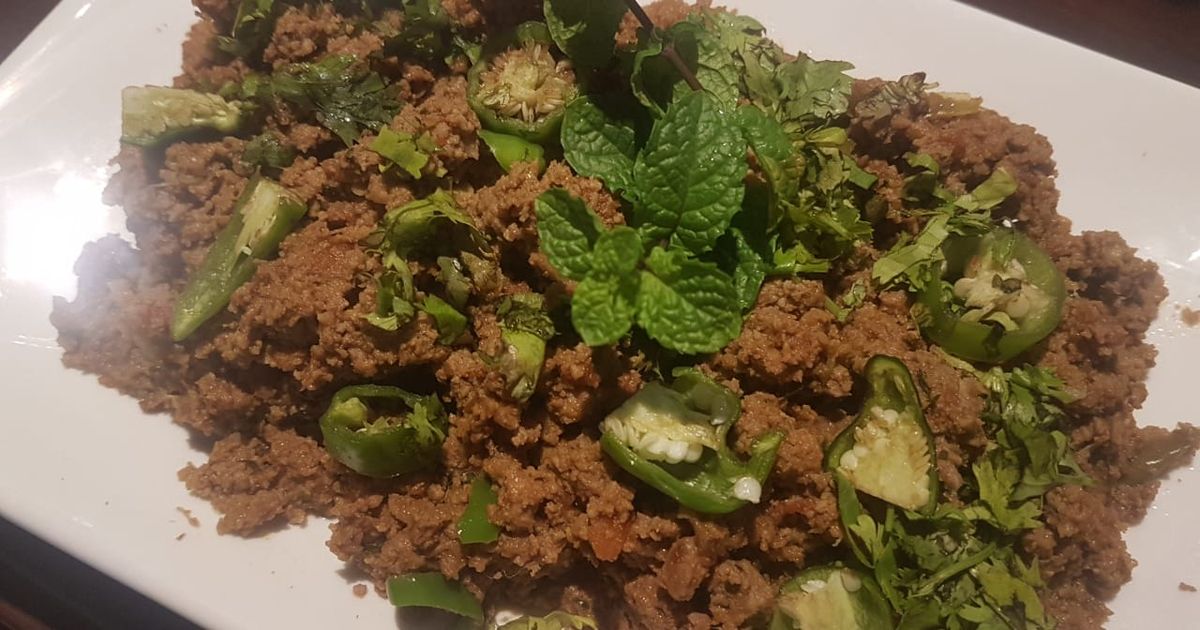 Mutton Qeema Hara Masala Recipe by Humaira Saleem - Cookpad