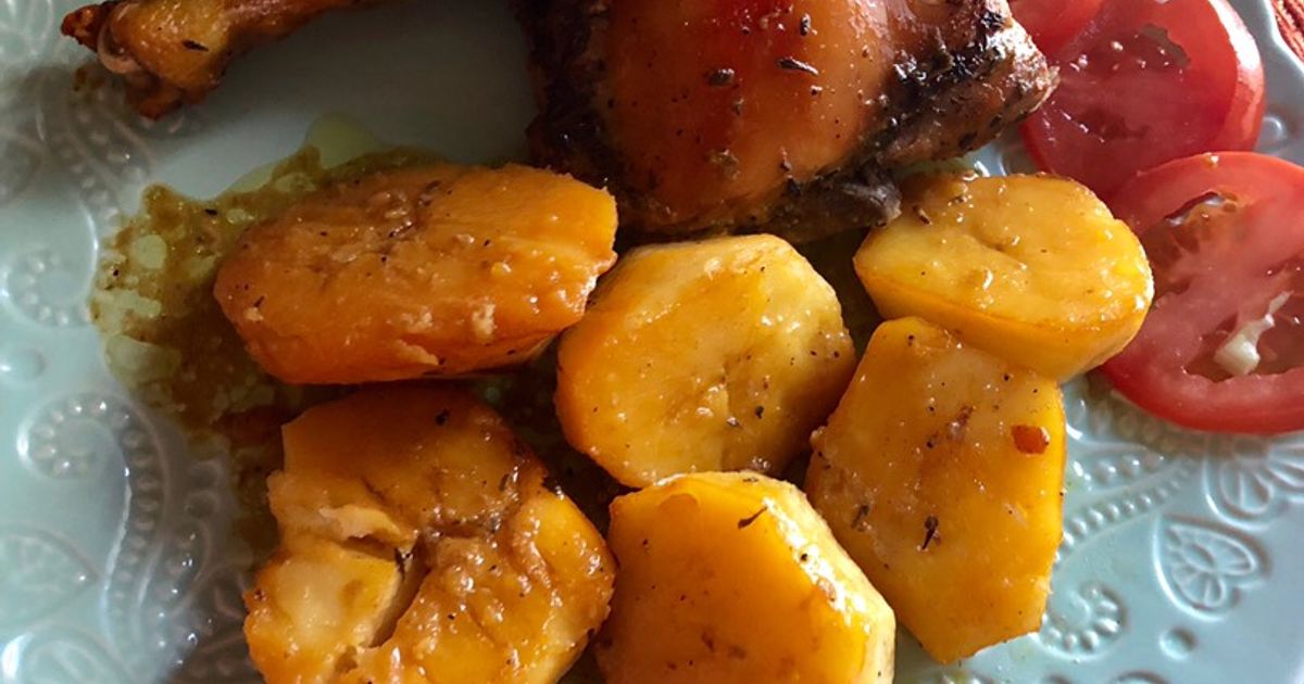 Pollo Al Horno Con Papas Receta de Madeline Cabrera- Cookpad
