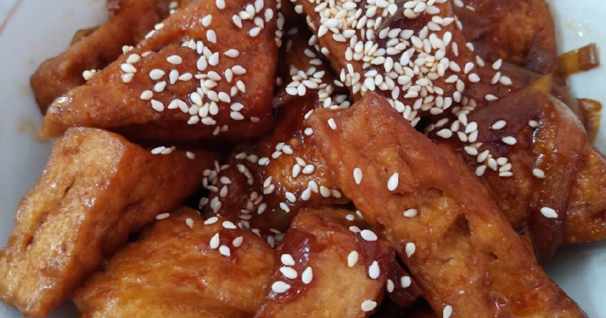 Resep Tahu dgn Saos Kecap Inggris oleh Nur Ekayanti - Cookpad