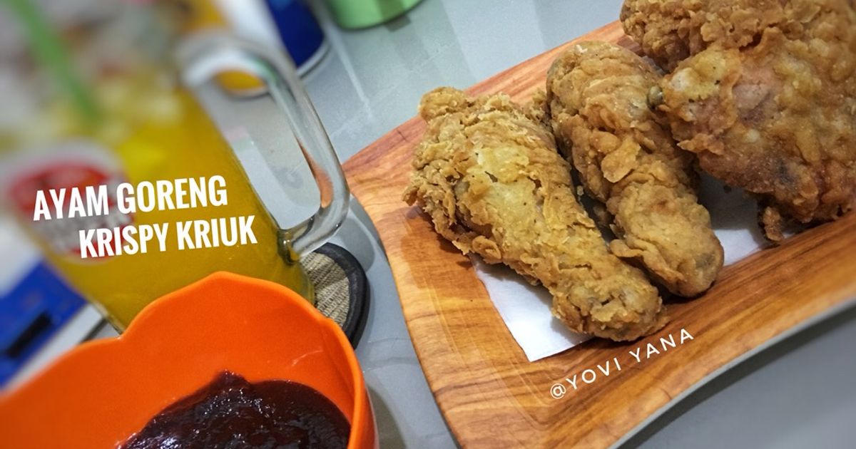 Resep Ayam Goreng Kriuk Dengan Saus Fire Chicken oleh yovi yana - Cookpad