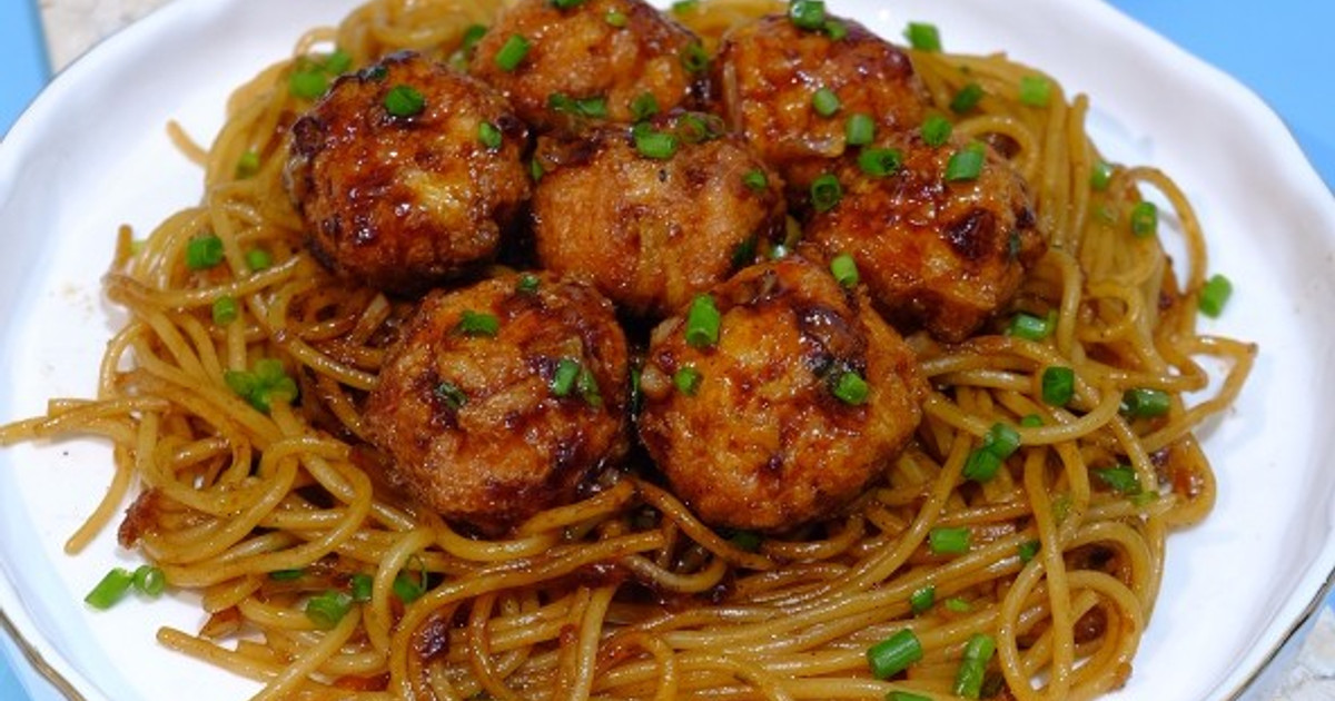 Resep Spaghetti With Tofu Balls Bulgogi oleh i_amallea - Cookpad