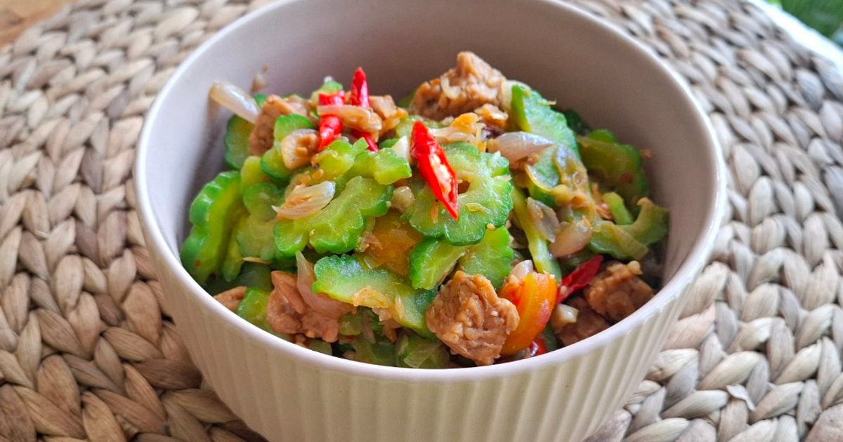 Resep pare daun tempe rumahan enak dan mudah - Cookpad