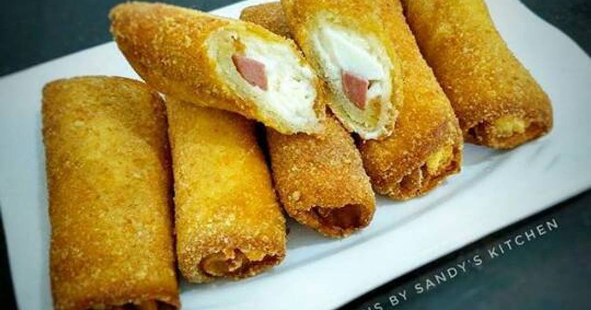 Resep Roti Gulung isi Sosis & telur oleh Sandy Utami - Cookpad