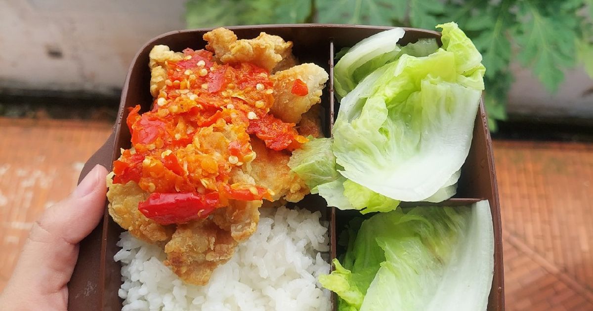 Resep Kreasi Bento Ayam Geprek oleh Dapur Adek - Cookpad