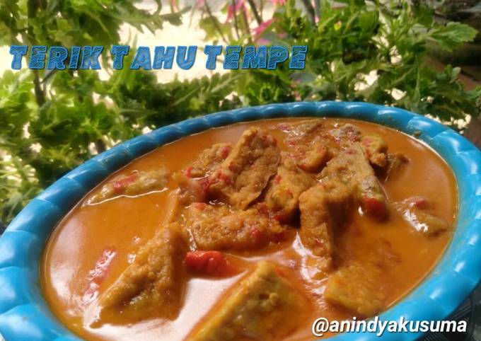 Resep Terik tahu tempe oleh Anindyakusuma - Cookpad