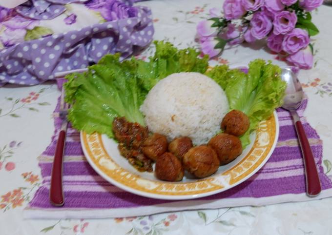 Resep 4. Nasi Bakso Penyet #BikinRamadanBerkesan oleh suryani azhari ...