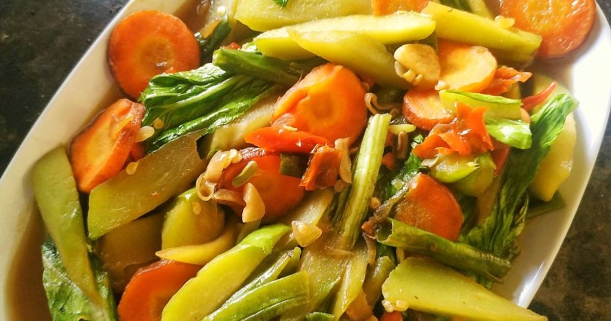 75 resep oseng sawi labu siam enak dan mudah - Cookpad