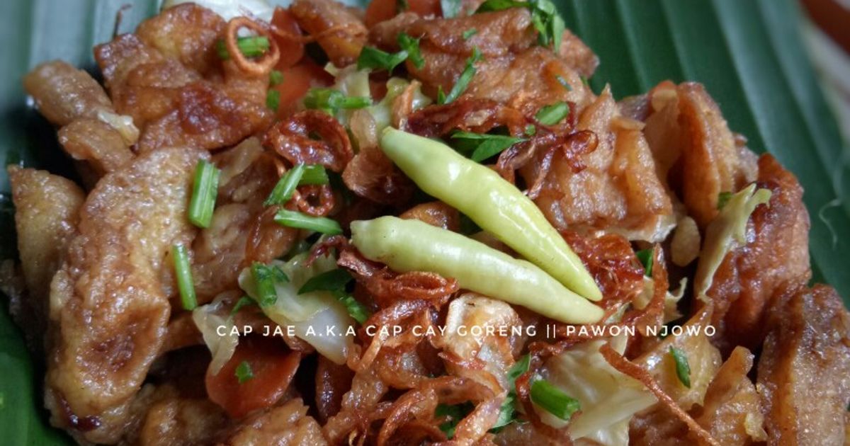 Resep Cap Jahe / Cap Jae / Cap Cay Goreng oleh Pawon nJowo - Cookpad
