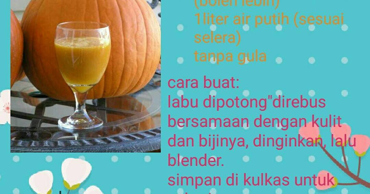 Resep Detoks Labu Kuning oleh Denok Putri Utami - Cookpad