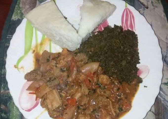 Matumbo stew with Ugali Recipe by Owino Silvester - Cookpad