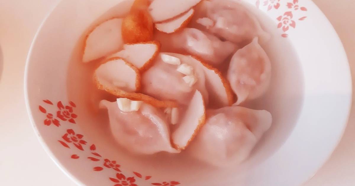 Resep Sup pangsit irisan fish cake(#457) oleh angel aje 💟 - Cookpad