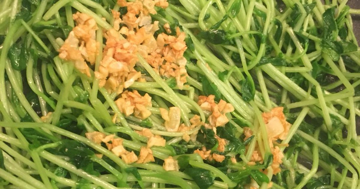 Resep Sayur Dou Miao Cah / Pea Shoot oleh Blossomville Kitchen - Cookpad