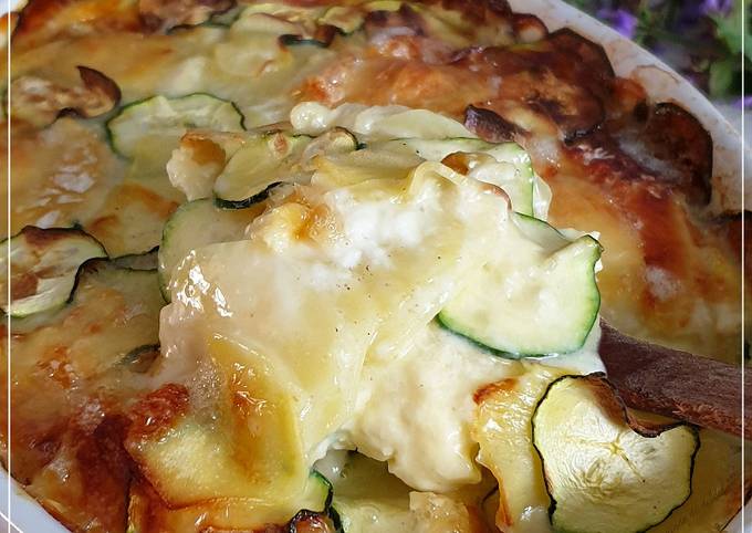 Gratin de courgette au chèvre de la cuisine gourmande de deldel - Cookpad