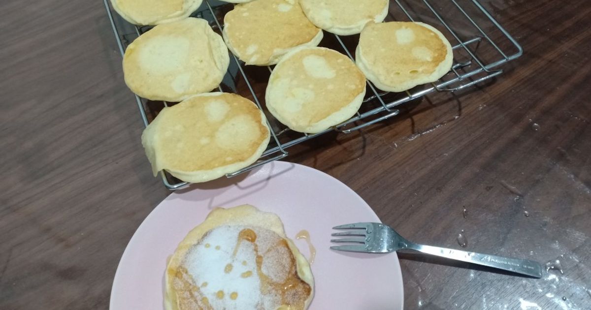 Resep Pancake Fluffy (No Bp) Versi Premium 😍👍 oleh dr. Natalia Momo ...