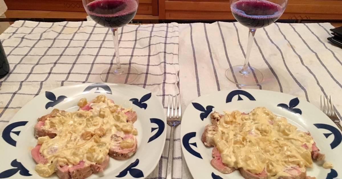 Solomillo con salsa de pera Receta de Meriwe- Cookpad