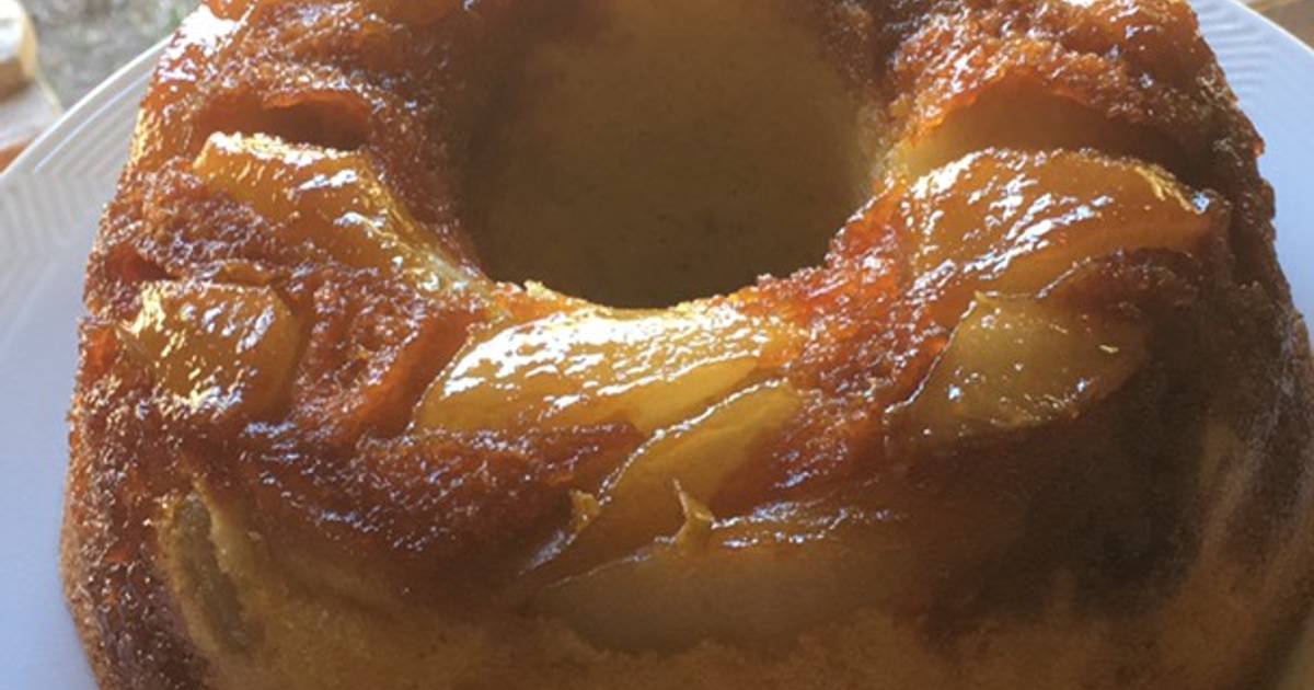 Torta invertida de pera 🍐 Receta de Nati Sanchez 🇦🇷- Cookpad
