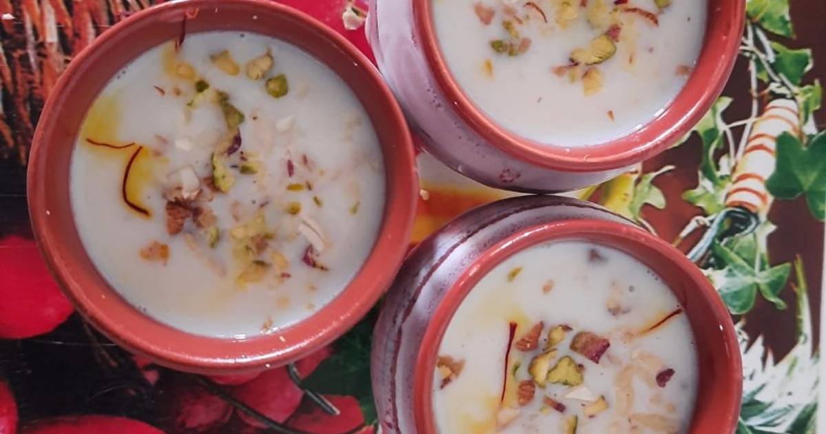 Minaxi Bhatt દ્વારા રેસીપી કેસર મટકા ખીર (Kesar Matka Kheer Recipe In ...