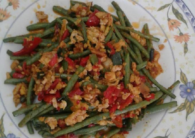 Resep Tumis baby buncis orek telor oleh fitri - Cookpad