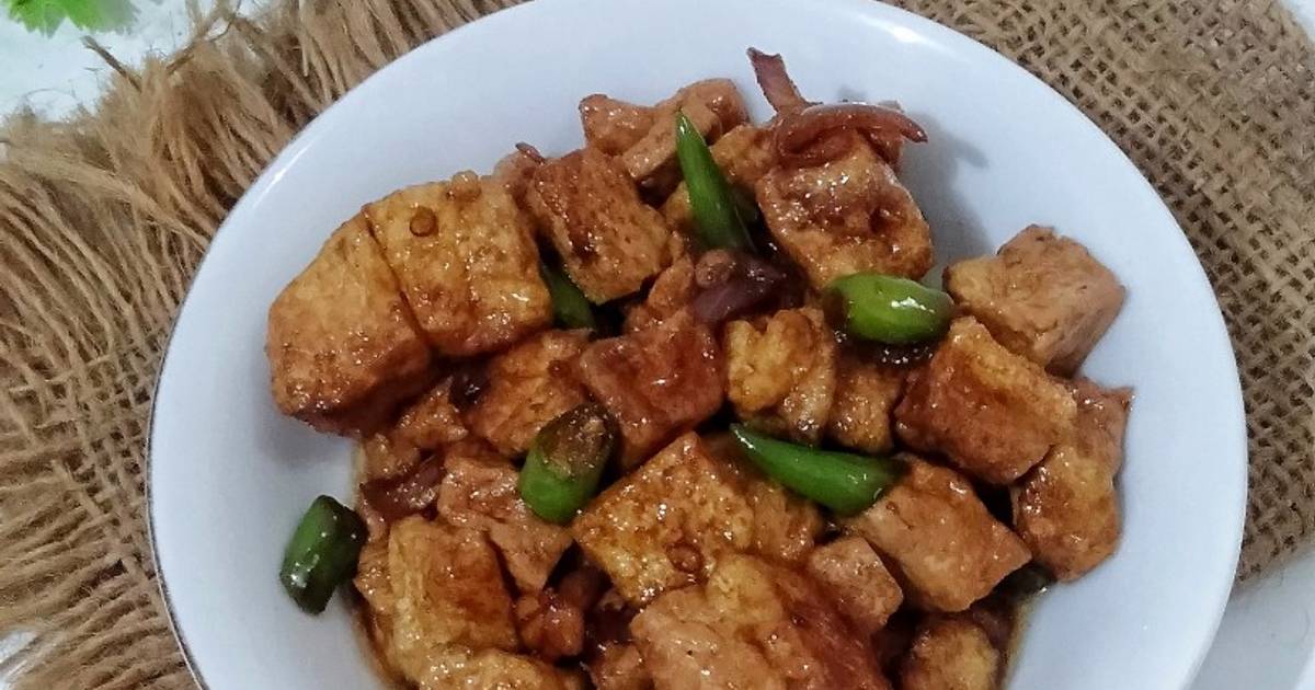 Resep Tumis Tahu Lada Hitam oleh farida Sulthan 🇮🇩 (IG. Malika02782) - Cookpad