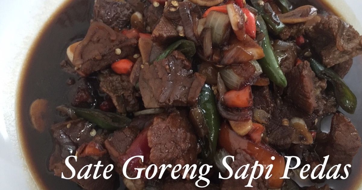 Resep Sate Goreng Sapi Pedas oleh Lidwina Nonie - Cookpad