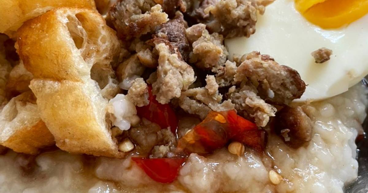 Resep Bubur chinese daging cincang dari nasi sisa oleh Indah Elvanita ...