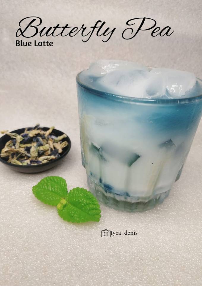 Resep Butterfly Pea Ocean Jelly (Blue Latte) oleh Tyca Denis - Cookpad